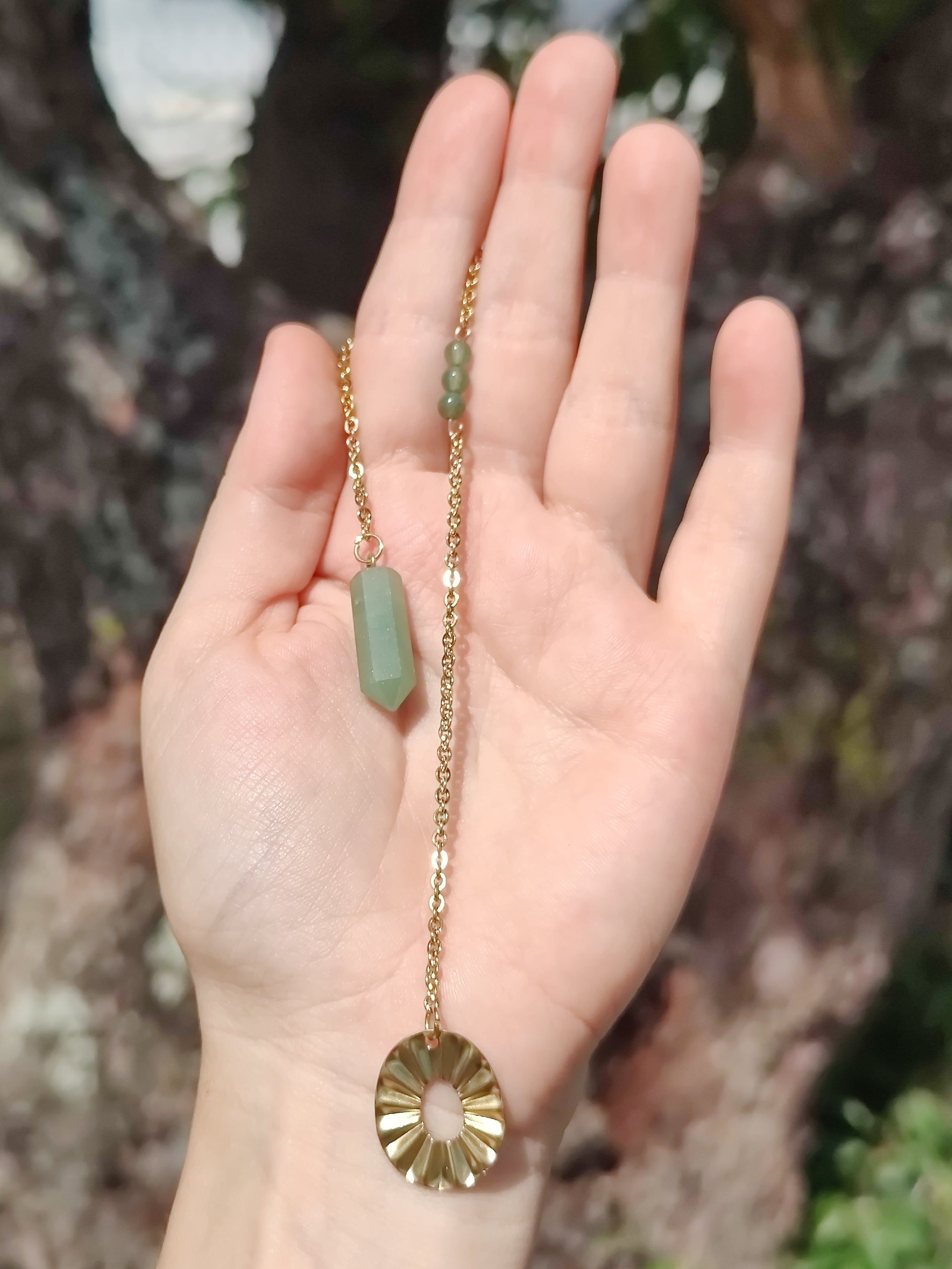 Pendule • Aventurine verte – L'atelier de June